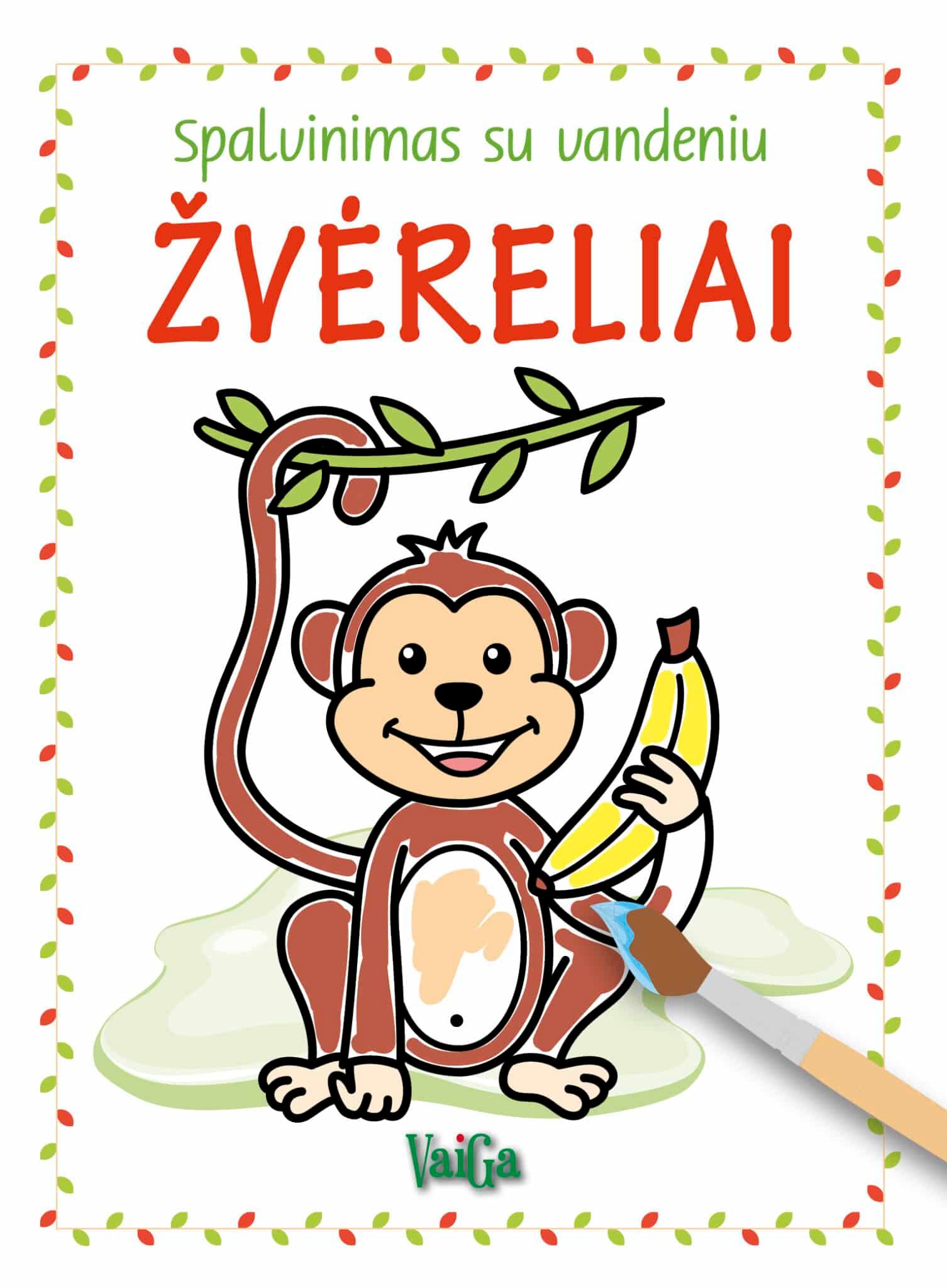 Spalvinimas su vandeniu. Žvėreliai – vaiga.lt